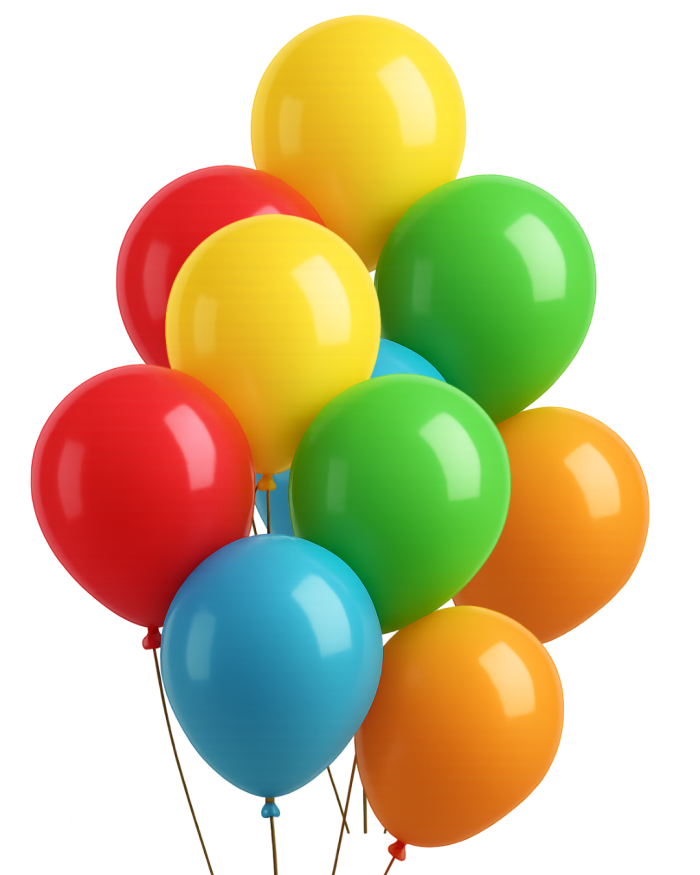 Balloon Bouquet - 10 Premium Latex Balloons - Hullaballoo Balloons